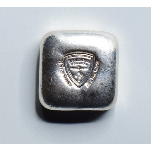 999 silver 1Troy ounce Southern Cross Bullion hallmarked dump nugget