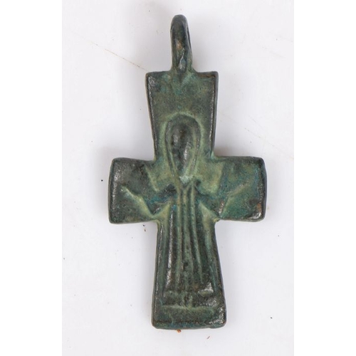 An early Christian bronze cross, 8th - 10th century AD Designed as ...