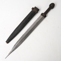 CAUCASIAN KINDJAL. 19th Century Caucasian Kindjal dagger, double edged ...