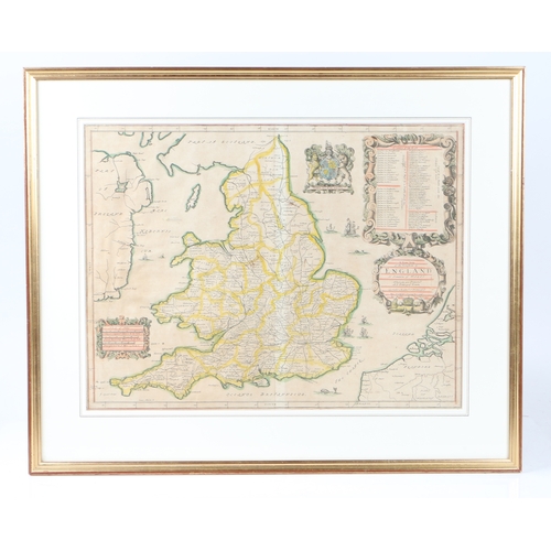 JOHN OGILBY (BRITISH 1600-1676) "A NEW MAP OF THE KINGDOM OF ENGLAND ...