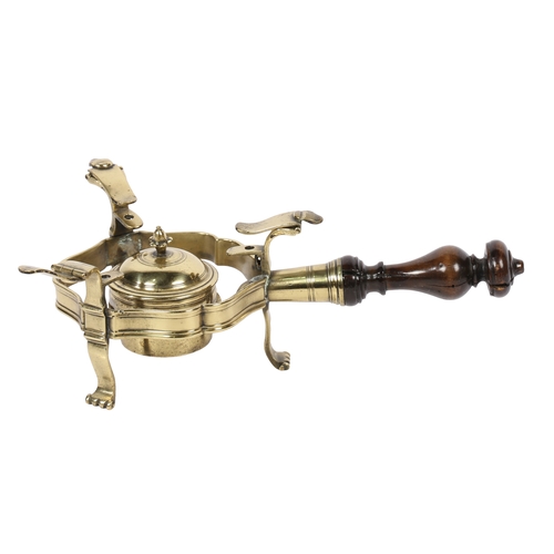 A MID-18TH CENTURY BRASS CHAFING-DISH, FRENCH, CIRCA 1750. Having a ...