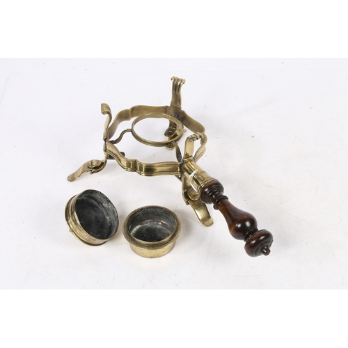 A MID-18TH CENTURY BRASS CHAFING-DISH, FRENCH, CIRCA 1750. Having a ...