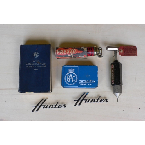A 1965 RAC motorist's first aid kit in original tin box, and a 1954 RAC ...