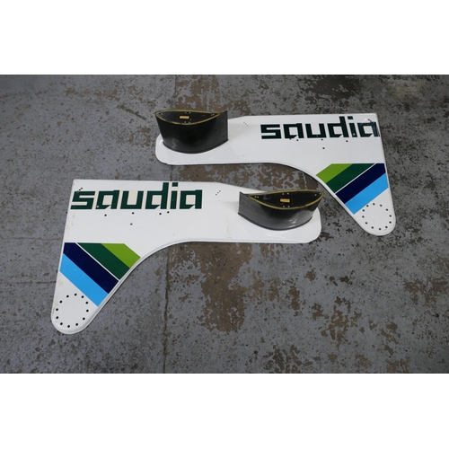 A pair of Williams FW09 panels, the cars driven in 1983/84 by Keke ...