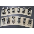 A set of twelve pewter classic British cars by Danbury Mint, 1/43 scale ...