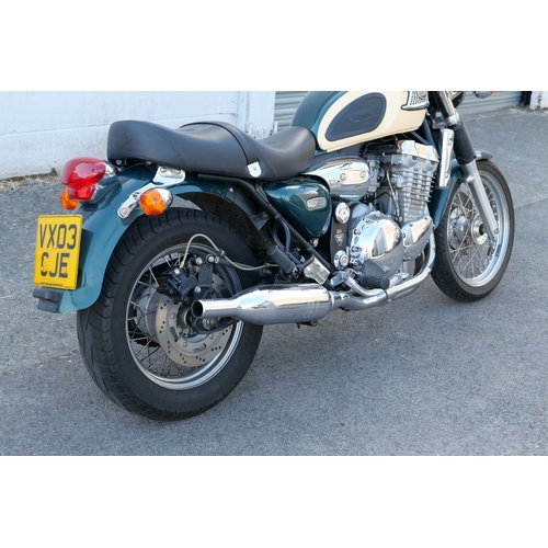 2003 Triumph Thunderbird Registration Number: VX03 CJE Frame Number: SMTTC339JG3161457 Engine Numbe