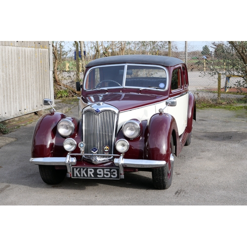 1948 Riley RMA 1.5 Litre Saloon Registration Number: KKR 953 Chassis ...