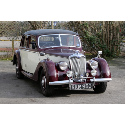 1948 Riley RMA 1.5 Litre Saloon Registration Number: KKR 953 Chassis ...