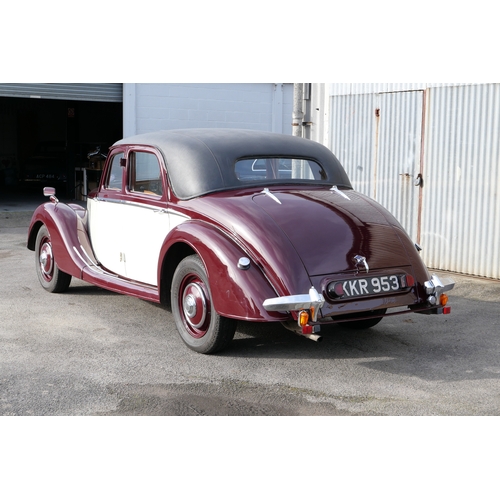 1948 Riley RMA 1.5 Litre Saloon Registration Number: KKR 953 Chassis ...