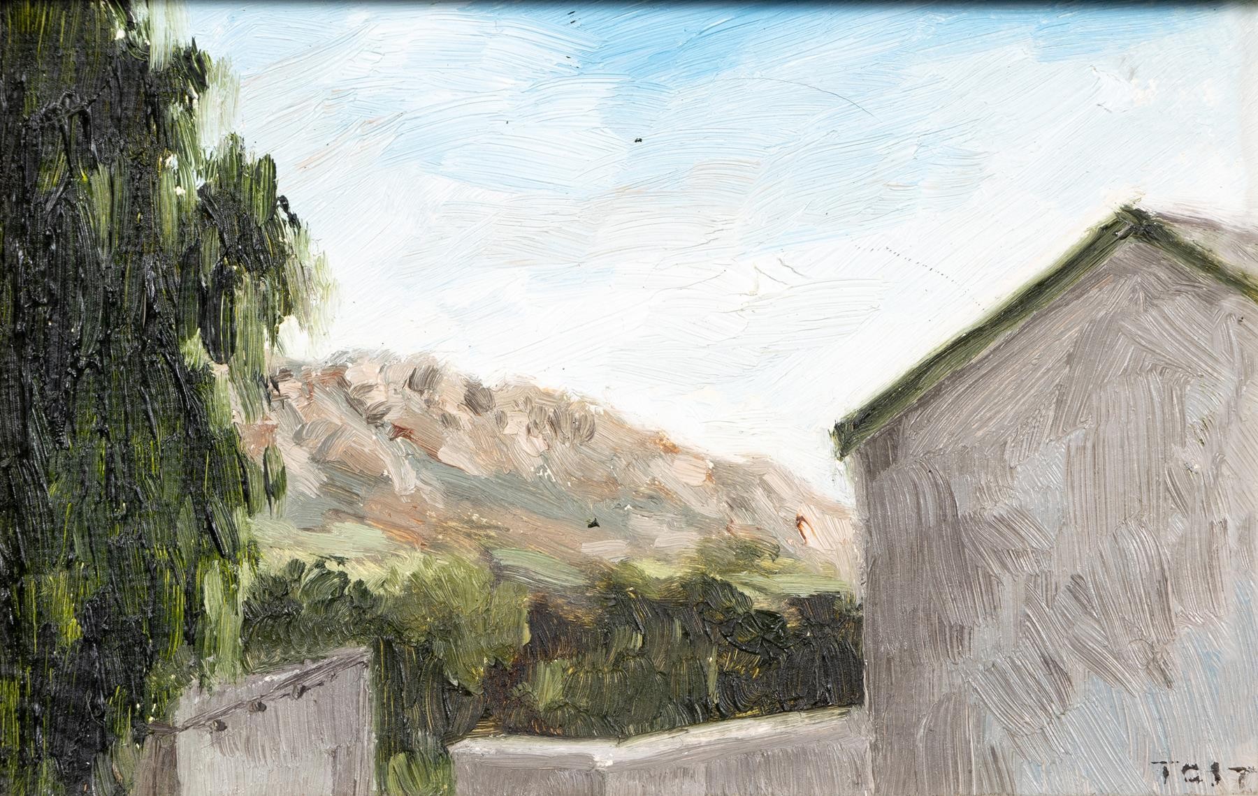 Jan du Toit (South African 1974 - ) VIEW OF A FARM IN TULBAGH