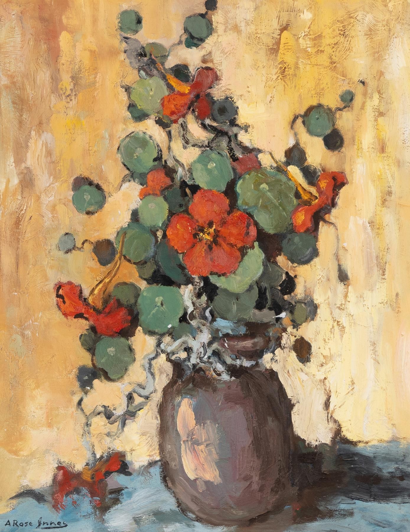 Alexander Rose-Innes (South African) STILL LIFE WITH NASTURTIUMS