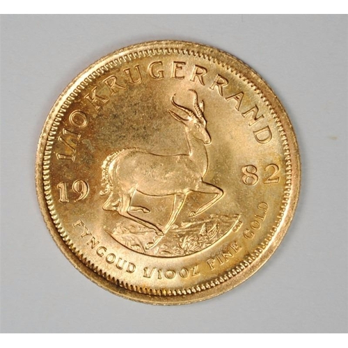 A PAIR OF ONE TENTH KRUGER RANDS