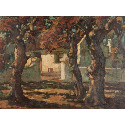 Nils Andersen (South African 1897 - 1972) HOUSE BETWEEN TREES