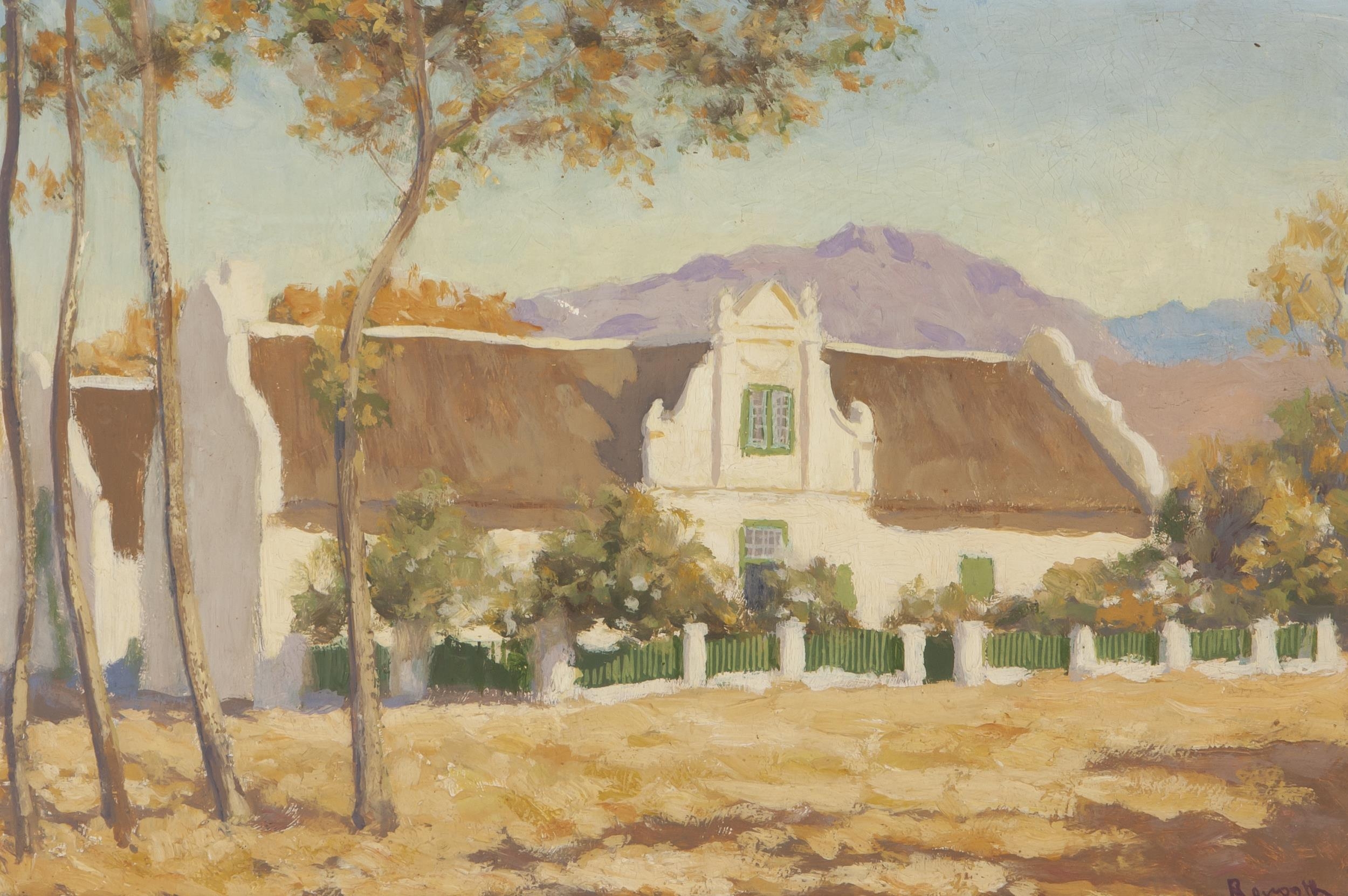 Edward Roworth (South African 1880 - 1964) KAAP HOLLANDSE HUIS