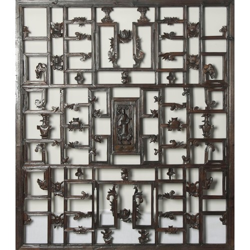 A PAIR OF CHINESE WINDOW SHUTTERS, QING DYNASTY, 19TH CENTURY