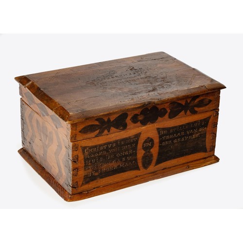 AN ANGLO-BOER PRISONER-OF-WAR BOX, ST HELENA 1901