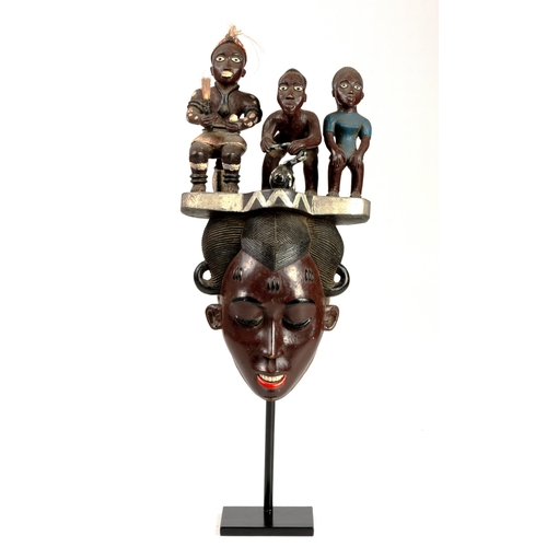 A ZAOULI MASK, GURO PEOPLE, IVORY COAST