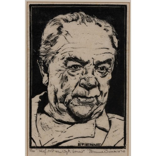 Etienne Dunois (South African 20th Century) PROF N P VAN WYK LOUW