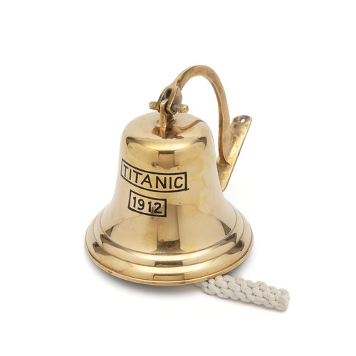 A REPLICA BRASS BELL, TITANIC, 1912