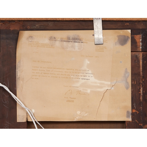 George Romney (British 1734-1802) ROBERT BANKES, EARL OF LIVERPOOL