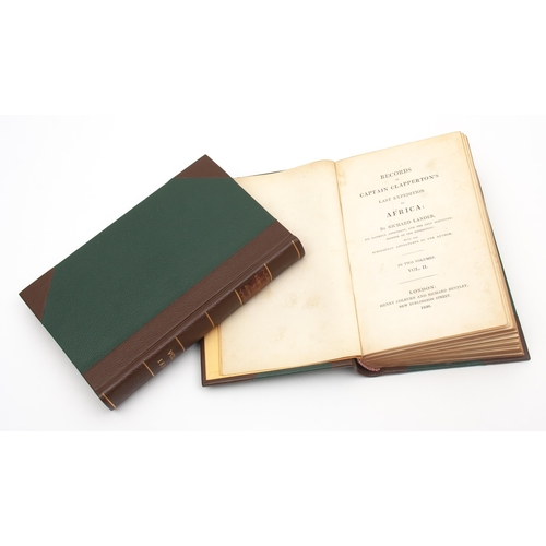 RECORDS OF CAPTAIN CLAPPERTON'S LAST EXPEDITION TO AFRICA (2 VOLUMES ...