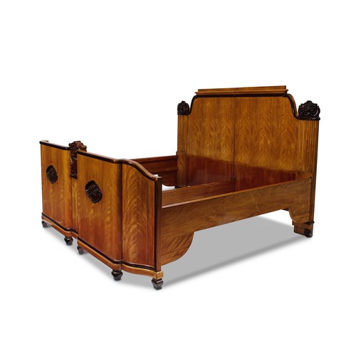 AN AUSTRIAN SATINWOOD BED