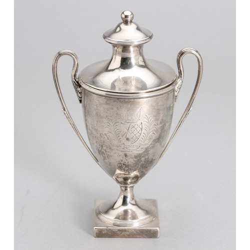 A GEORGE III SILVER TWO-HANDLED TROPHY CUP, ROBERT SHARP, LONDON, 1789