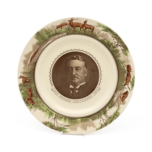 A ROYAL DOULTON RHODES CENTENARY PLATE 1953