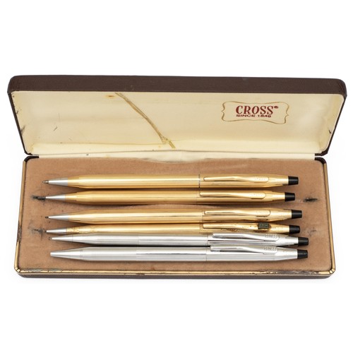 A MISCELLANEOUS COLLECTION OF CROSS PENS AND PENCILS