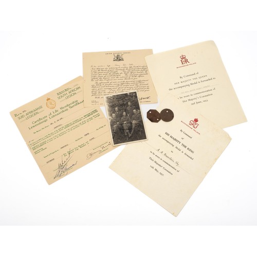 A MISCELLANEOUS COLLECTION OF MILITARY PAPERWORK