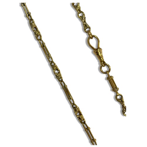A GOLD FOB CHAIN