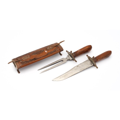 AN INDIAN CARVING SET