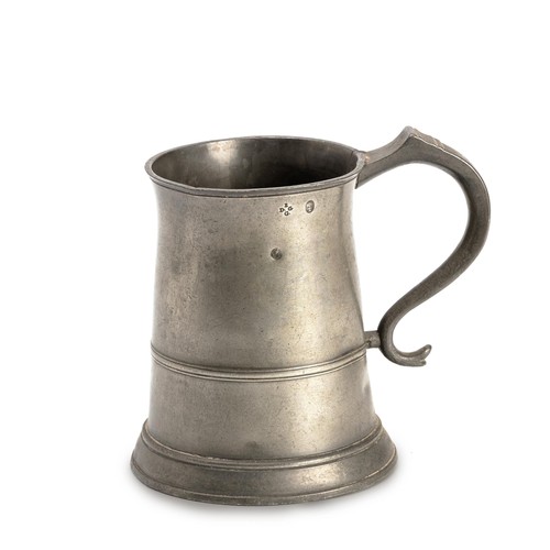 A PEWTER MUG, MAKER'S MARK IGDG, GLASGOW