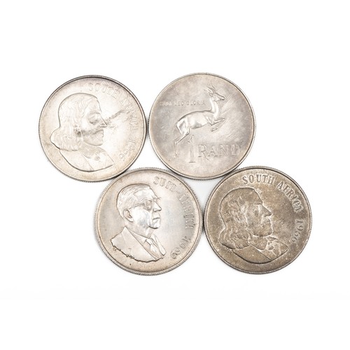 FOUR SOUTH AFRICAN R1 COINS
