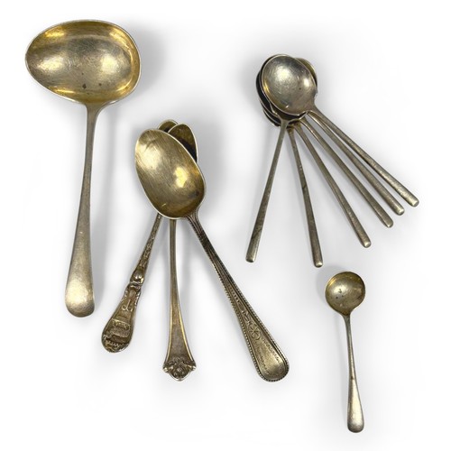 A COLLECTION OF SILVER SPOONS, VARIOUS MAKERS AND DATES, MOSTLY LONDON ...