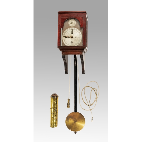 A REPLICA OF BENJAMIN FRANKLIN'S DESIGNED WALL CLOCK