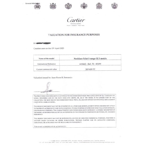 A CARTIER NATURAL DIAMOND MALLION PANTHERE NECKLACE, FRANCE, 1980, 12. ...