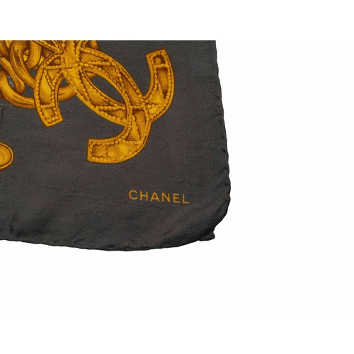 A CHANEL SILK SCARF