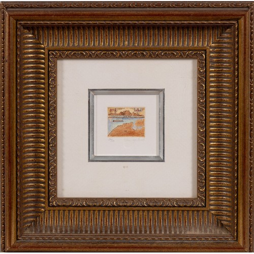 Lyn Smuts (South African 1951 -) MINITURE MAP OF AFRICA; MINITURE SCENE ...