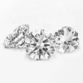 THREE UNSET NATURAL DIAMONDS, 1.86 CARATS
