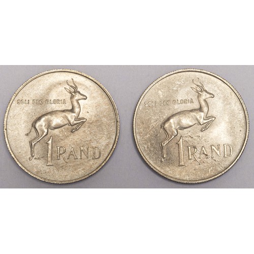 A SET OF SILVER ONE RAND'S, 1967