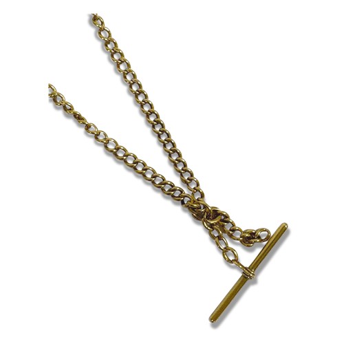 A GOLD FOB CHAIN