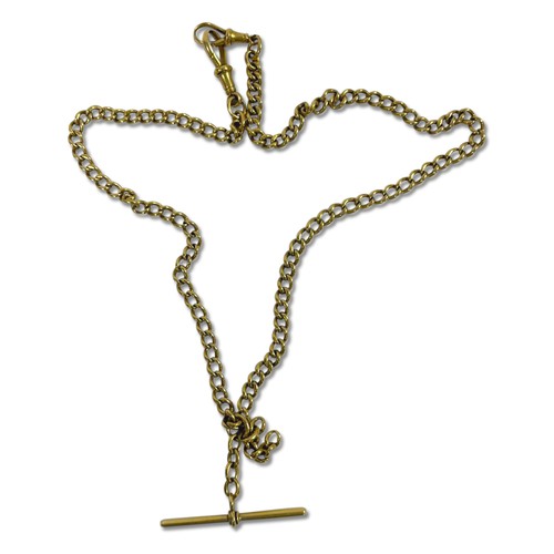 A GOLD FOB CHAIN