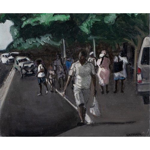 Gerald Tabata (South African 1975-) STREET SCENE I