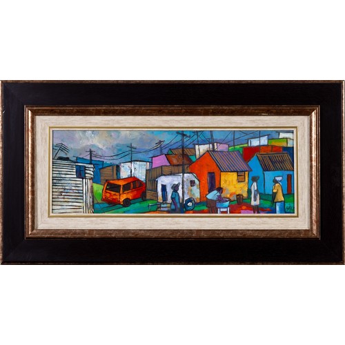 Solomon Siko (South African 1965 - 2007) MBEKWENI TOWNSHIP SCENE II