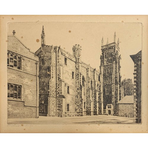 Edgar James Mayberry (British 1887-1966) WINCHESTER COLLEGE CHAPEL