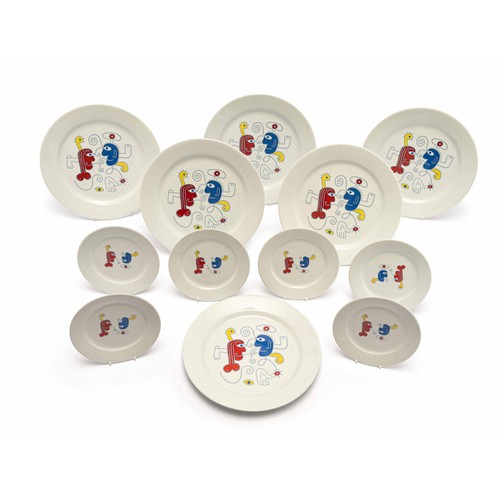 A PART SET OF NORMAN CATHERINE PLATES