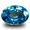 AN UNSET EXTREMELY LARGE BLUE-GREEN OVAL TOPAZ, 258.70 CARATS