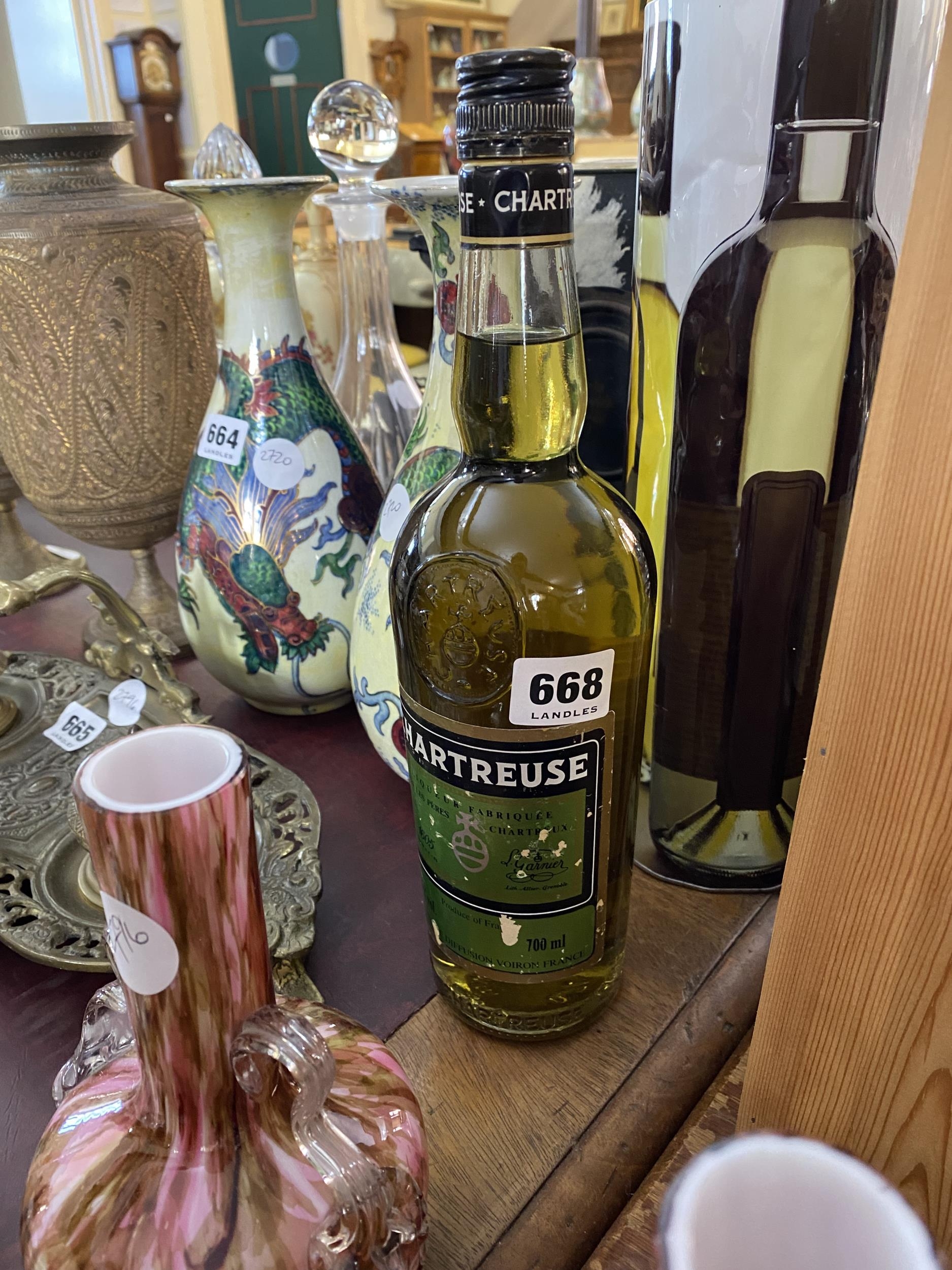 A 1980's 700ml, 55% vol bottle of Chartreuse liquor
