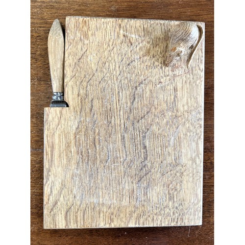 Oak Carved Mouse Cheeseboard, Ben Oxley, The Windsor Mouseman Cheese ...